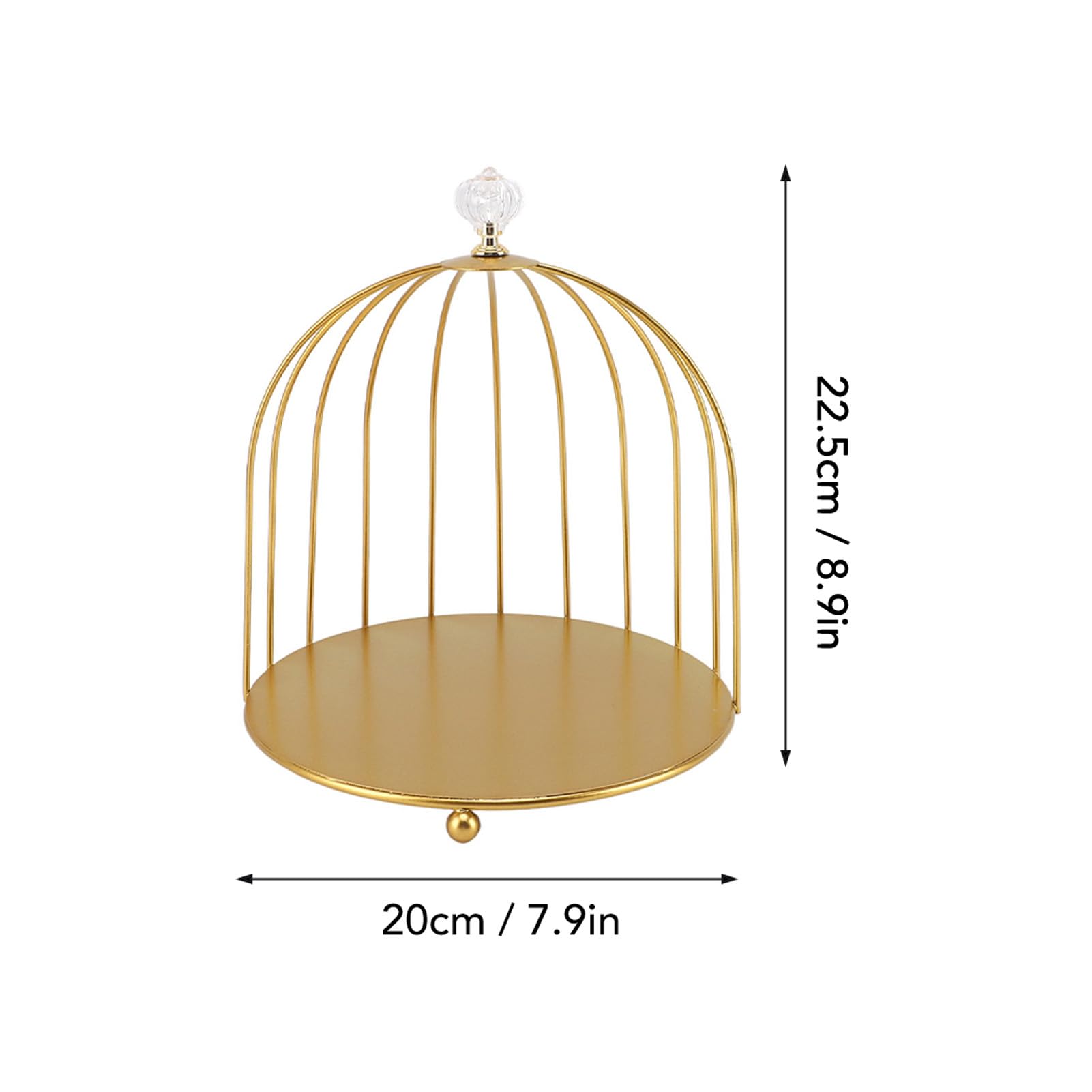 Dpofirs Bathroom Organizer Countertop, 2 Tier Iron Cosmetic Display Case for Bathroom Vanity Countertop, Vanity Tray Gold Birdcage Makup Organizer, Makeup Tray Cosmetic Rack Jewelry