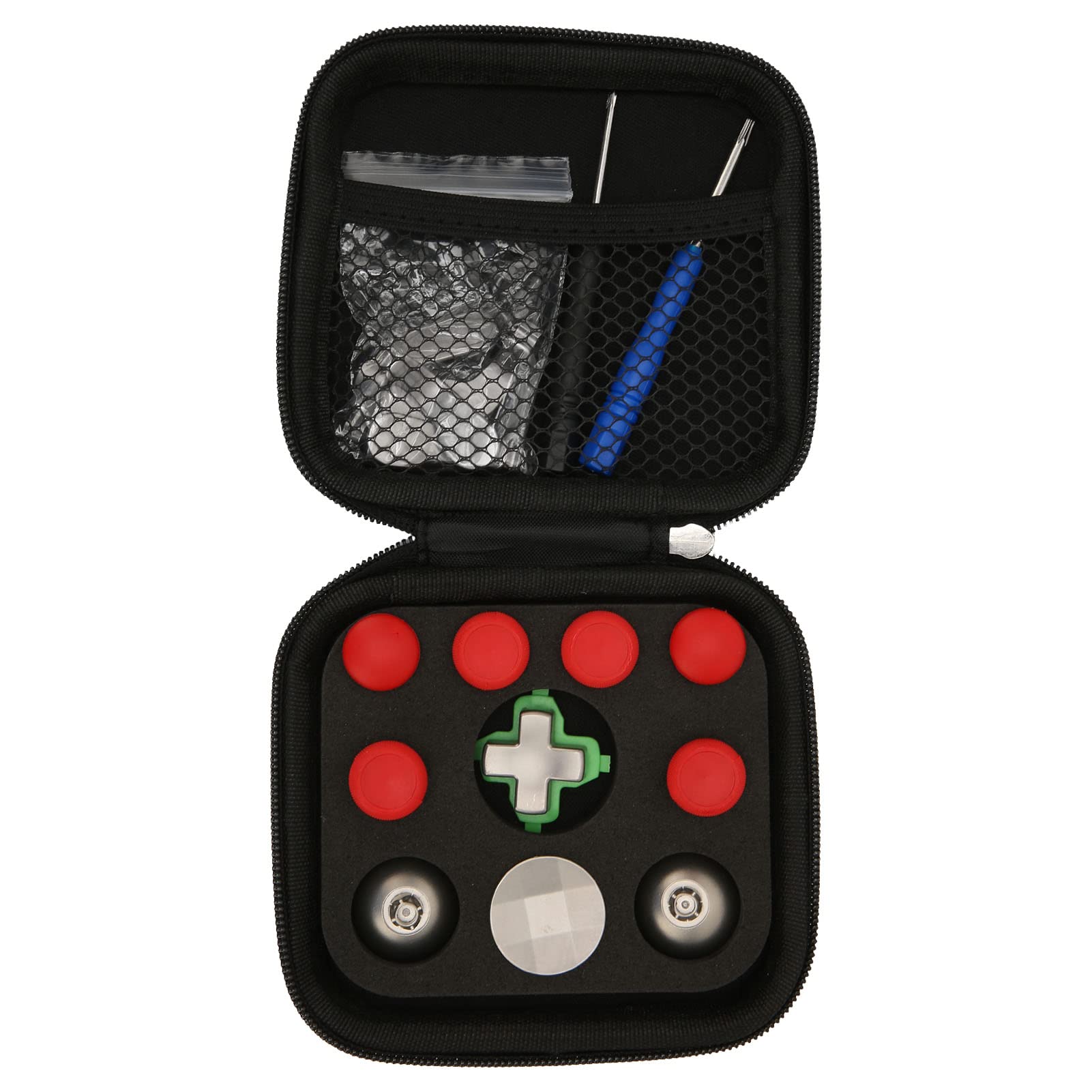 Controller Key Paddle Kit, Silicone Coating Handle Metal Key Paddle Set Easy to Control Reduces Fatigue for Game Controller Red