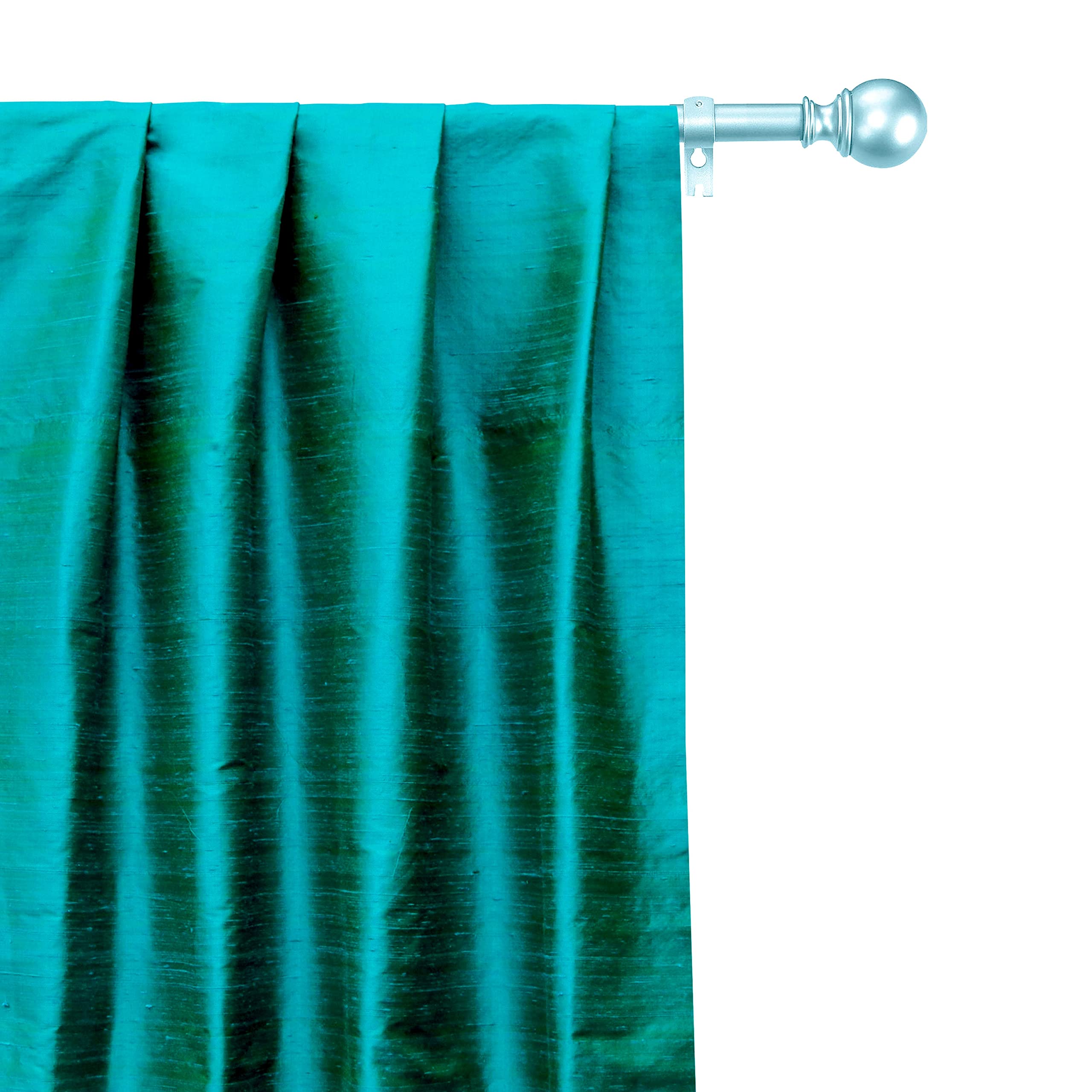 Fabric Mart Direct Silk Fabric, Turquoise Green Silk Fabric, Fabric 100 Silk Indian Silk Fabrics by The Yard, 1 Yard Silk Fabric by Yard, 41 inch Width 100% Pure Silk Fabric by Yard Curtain