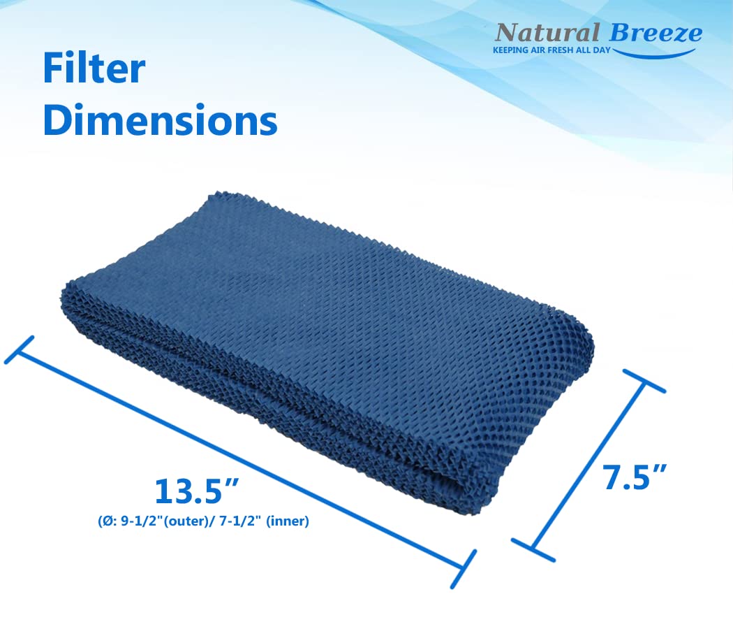 Natural-Breeze Washable & Reusable Replacement Filter Compatible replacement with Honeywell HC-14 E filter, BestAir H75, Holmes HWF75, HF222, HWF75PDQ-U Wick Filter