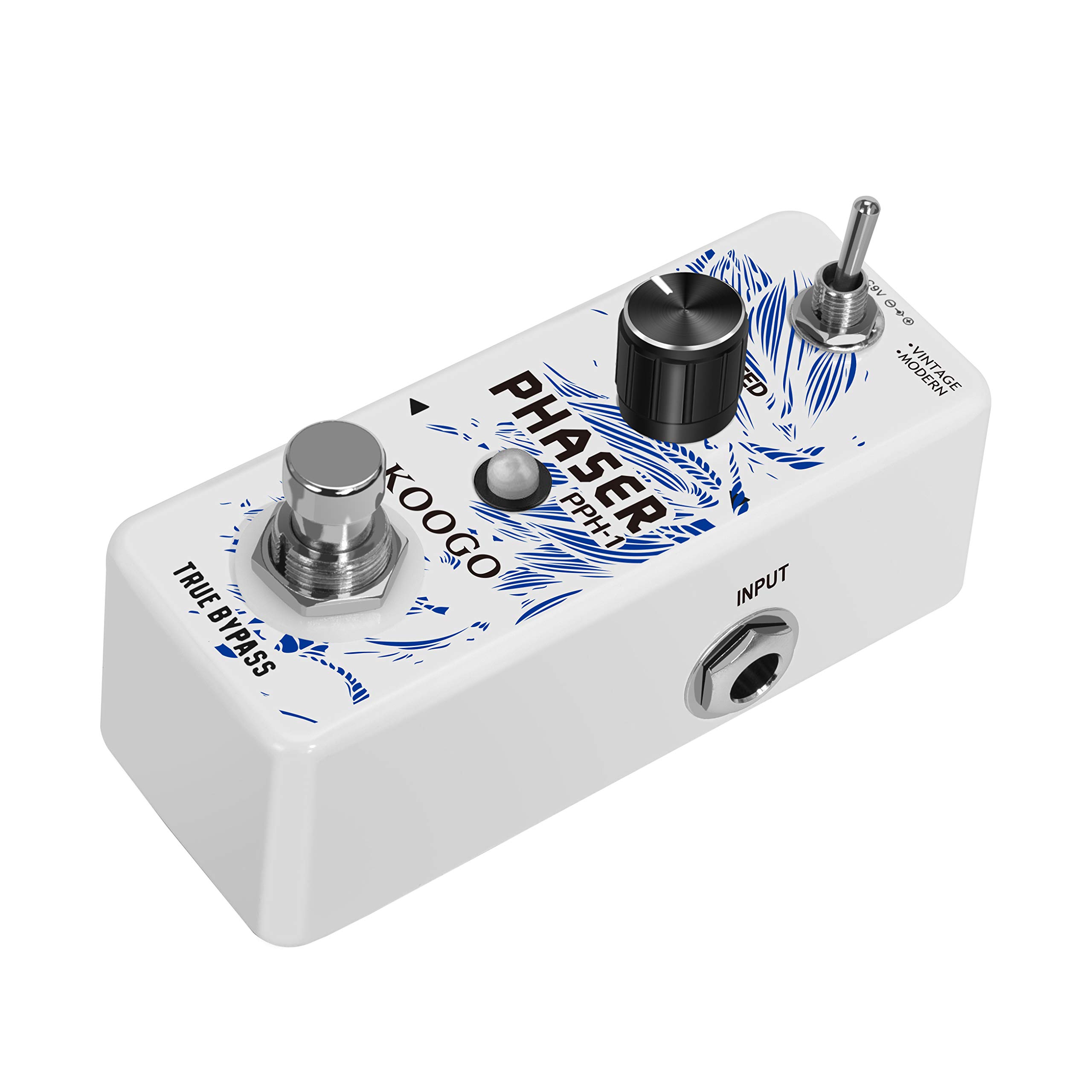 Koogo Guitar Analog Phaser Pedal Vintage/Modern Modes Mini Size