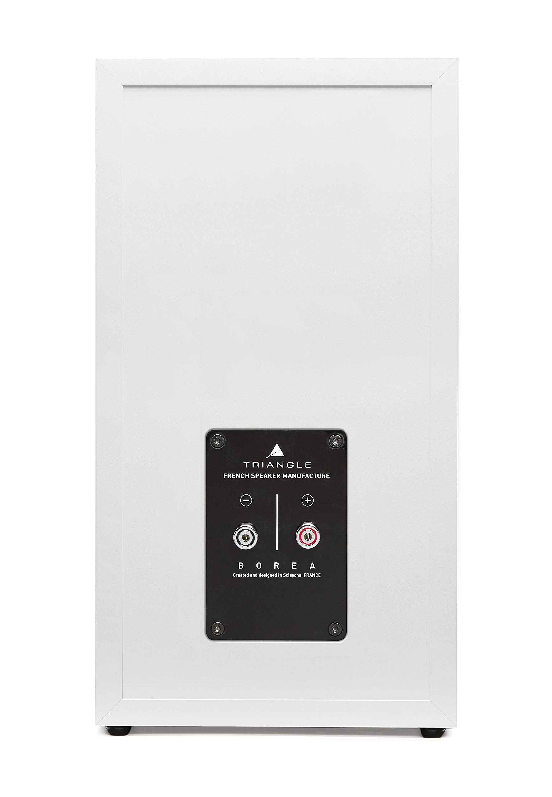 triangle - BOREA BR03 Hi-Fi Bookshelf Speakers - Power handling 100W - Output 90 dB/W/m - Versatile Music and Home Cinema - 206 x 380 x 314 mm - White (Pair)