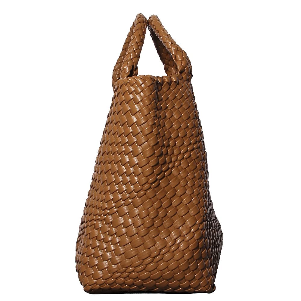 BZXHVSHA Women's Tote Bag Large Capacity Handbags And Purse For Ladies (Brown)