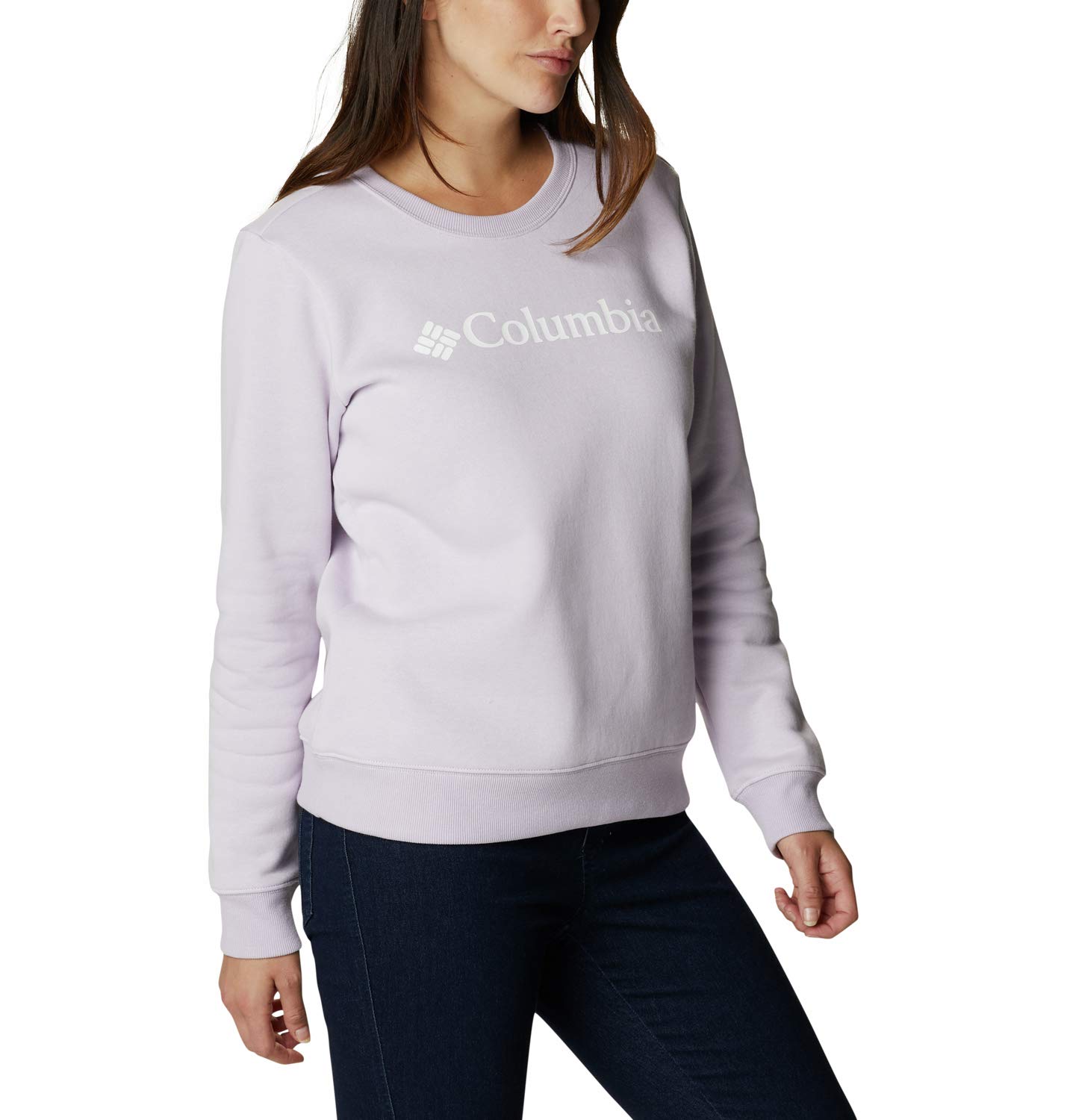 Columbia Women's Logo Crew, Pale Lilac, X-Large