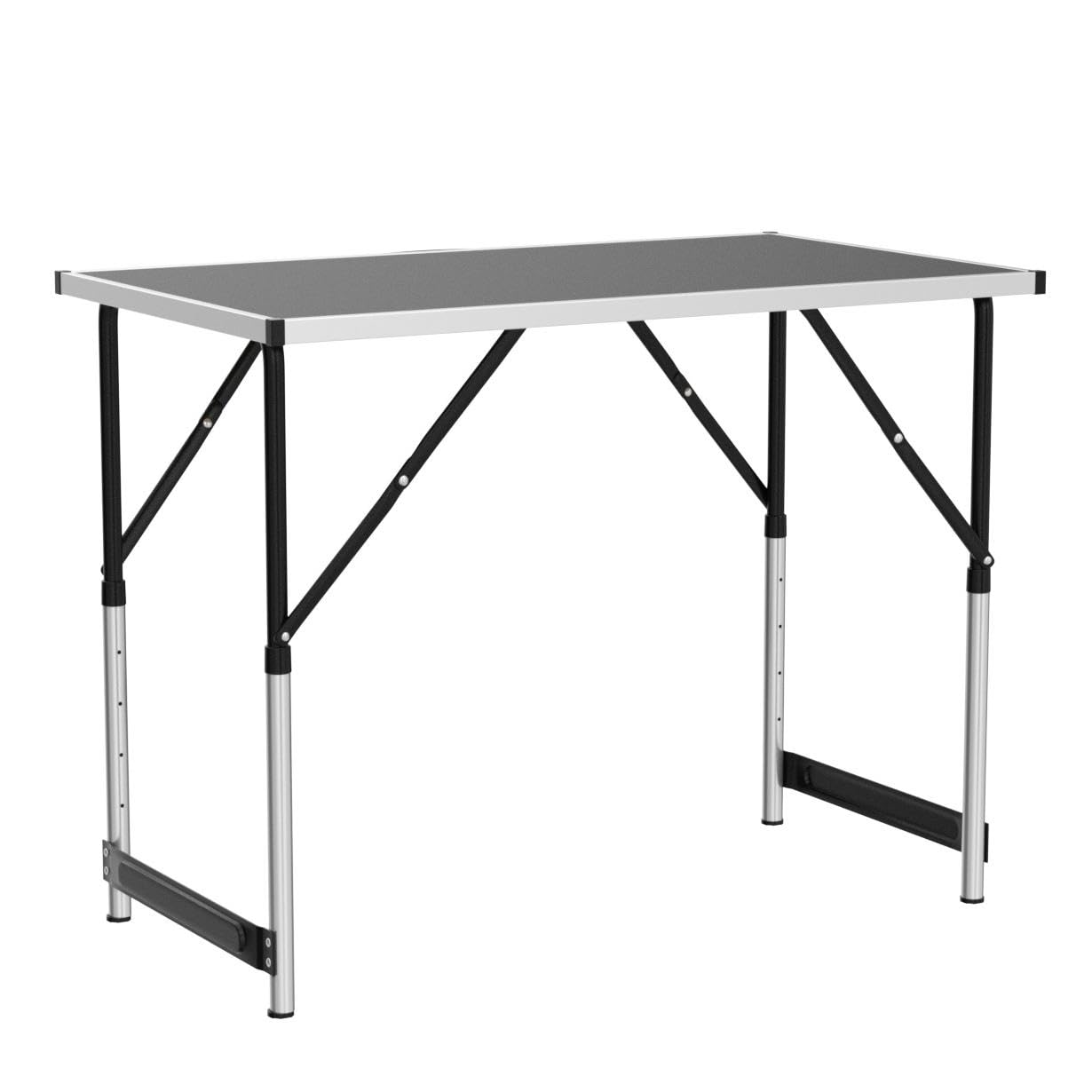 Coobi 24" x 39.5" Folding Table,Ultralight Collapsible with Handle, Height Adjustable,Wooden Desktop for Picnic,Beach,Camp,Travel