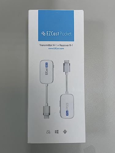 EZCast Wireless HDMI to HDMI Transmitter and Receiver, 1080P 60HZ, Screen Mirror and Extend to TV for Laptop/PC/PS5, 30m HDMI, 40m HDMI, 50m HDMI