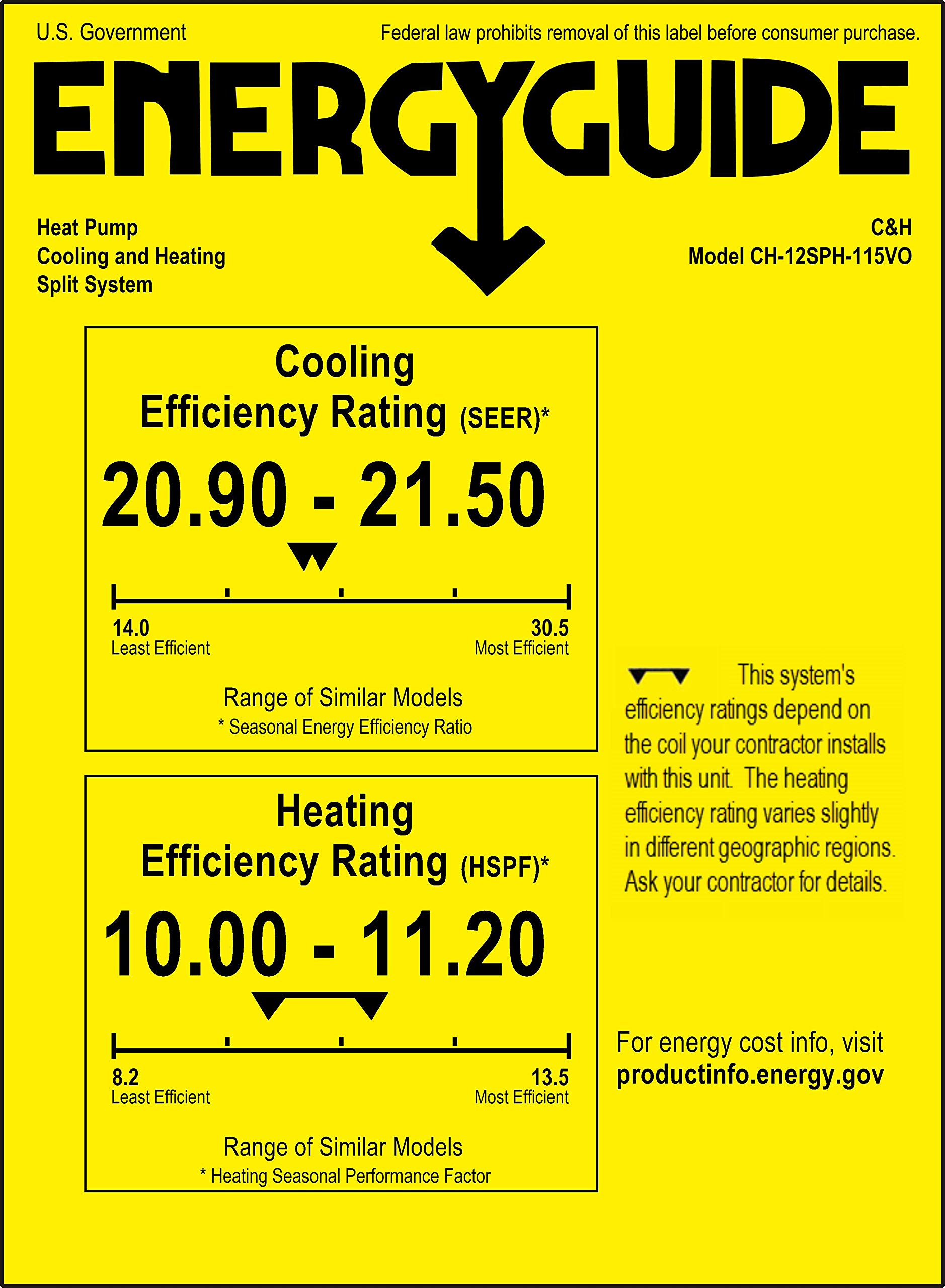 Cooper & Hunter 12,000 BTU, 115V Mini Split AC/Heating system Sophia Series 21.5 SEER with 16ft Installation Kit