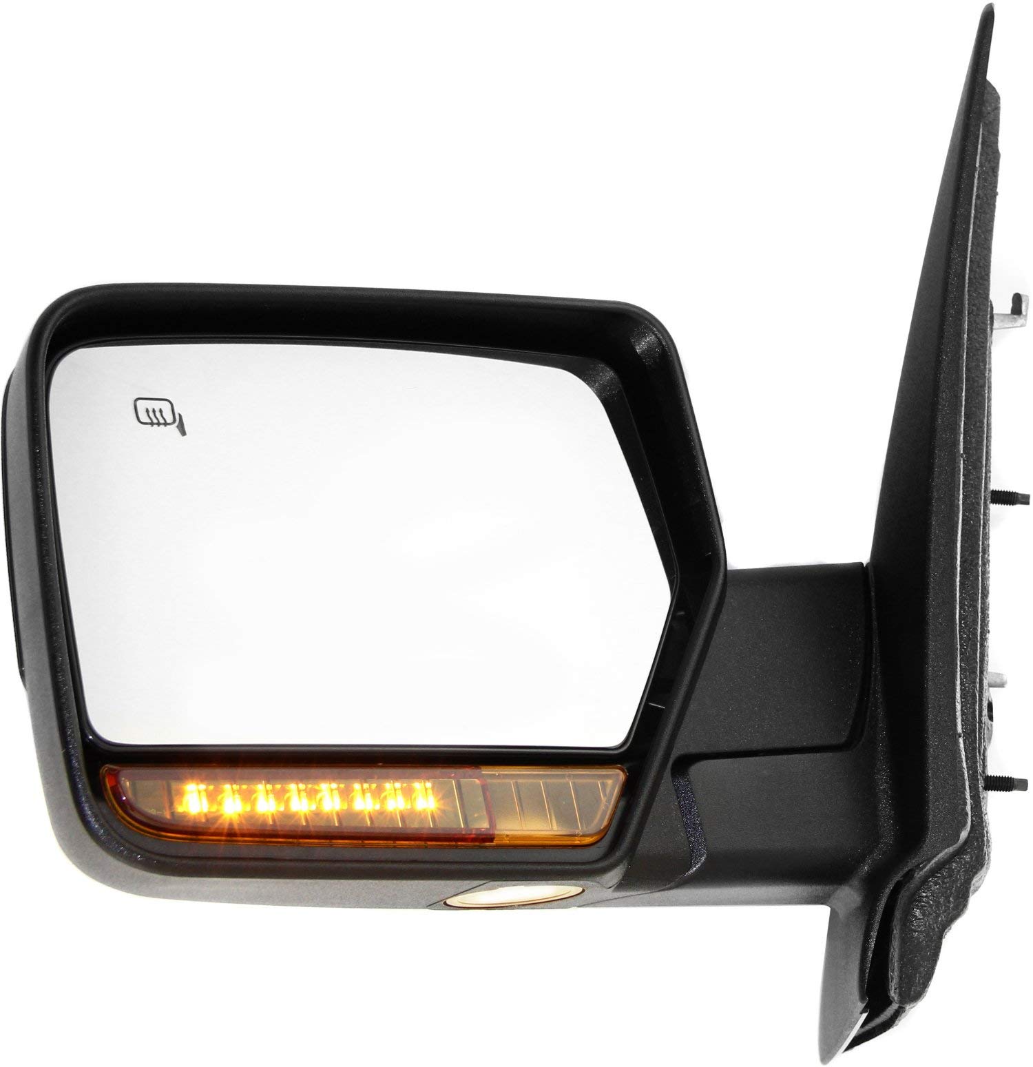 Kool Vue Driver & Passenger Side Power Heated Mirrors for Ford Expedition Lincoln Navigator 2007-2008 Power Fold With Signal Light, Memory & Puddle Lamp Chrome