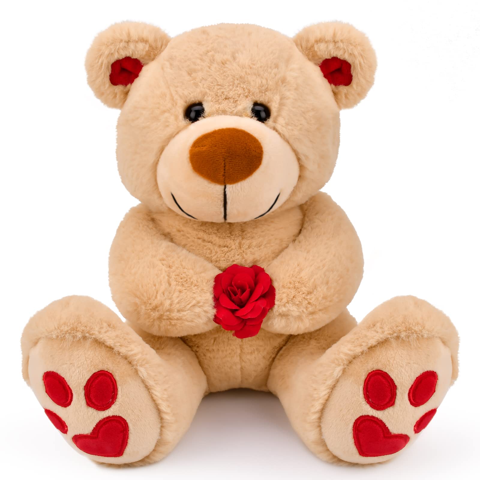 Valentines Day Gifts for Her Women Wife, 11 inch Teddy Bear Stuffed Animals for Kids Mom Girlfriend Fiancée, Christmas Birthday Anniversary Mothers Day Plush Bear Gifts from Boyfriend Husband