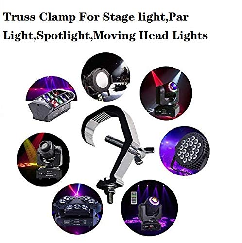 C Clamp Dj Light Clamps Stage Light Clamp for DJ Lights Par Spotlight Moving Head Light Pole Mount Stage Lighting Kit Lighting Stand and Truss Package (4 pack)