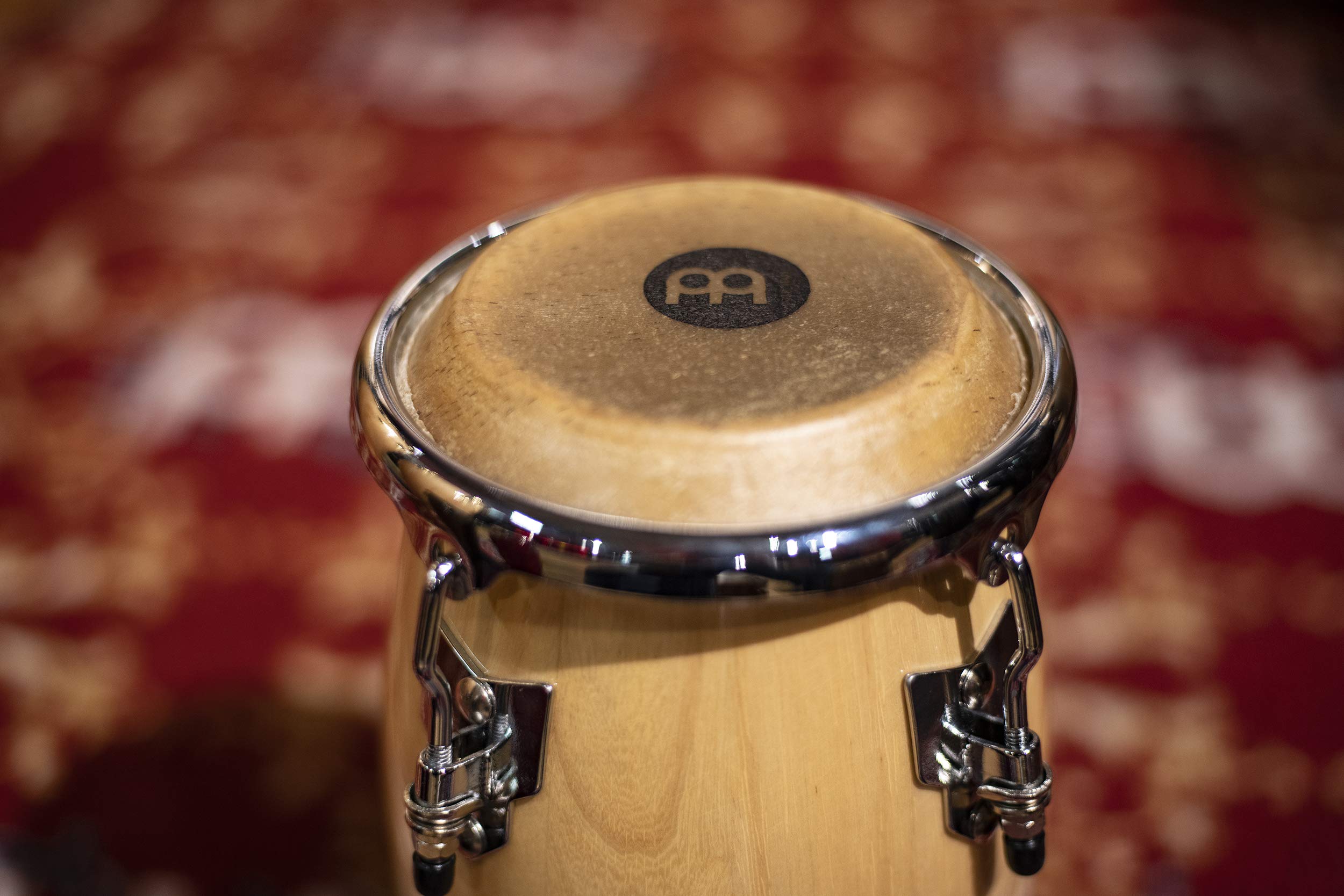Meinl Percussion 4 1/2" Mini Conga with Hardwood Shell and Tunable Buffalo Skin Head-NOT Made in China-Natural, 2-Year Warranty, (MC100NT)