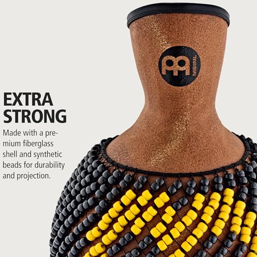 Meinl Percussion Shekere Gourd Instrument with Adjustable Beaded Net β NOT Made in China β Premium Fiberglass, 2-Year Warranty (SHR-BR)