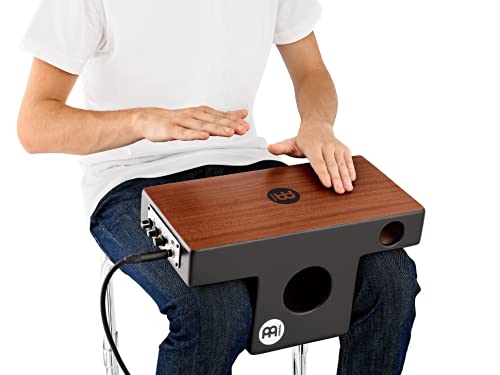 Meinl Pickup Slaptop Cajon Box Drum with Internal Snares and Forward Projecting Sound Ports - NOT MADE IN CHINA - Mahogany Playing Surface, 2-YEAR WARRANTY (PTOPCAJ4MH-M)