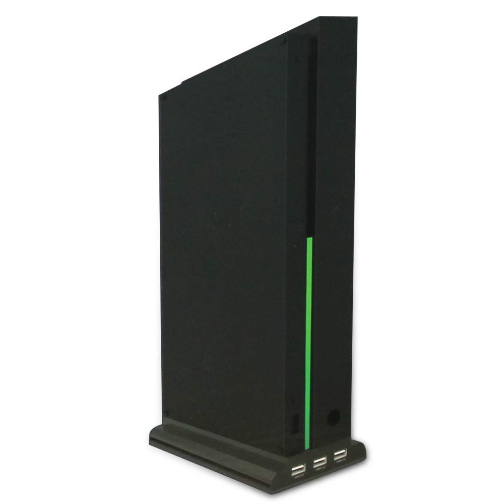 OSTENT 3 Cooling Fans Cooler 3 USB Ports Vertical Stand for Xbox One X Console