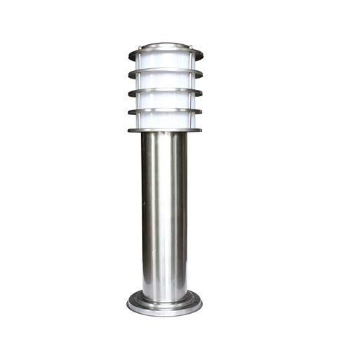 ZMY Modern Waterproof Outdoor Pillar Light Anti-Rust Acrylic Post Lighting Decorative Garden Lawn Column Lantern Landscape Villa Home Pathway Fixture E27 Edison (Color : Silver)