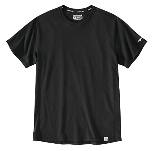 Carhartt Men's Force Relaxed Fit Midweight Short-Sleeve T-Shirt, Black, Large