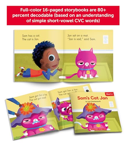 Laugh-A-Lot Phonics: Short Vowels (Parent Pack): 12 Engaging Books That Teach Key Decoding Skills to Help New Readers Soar