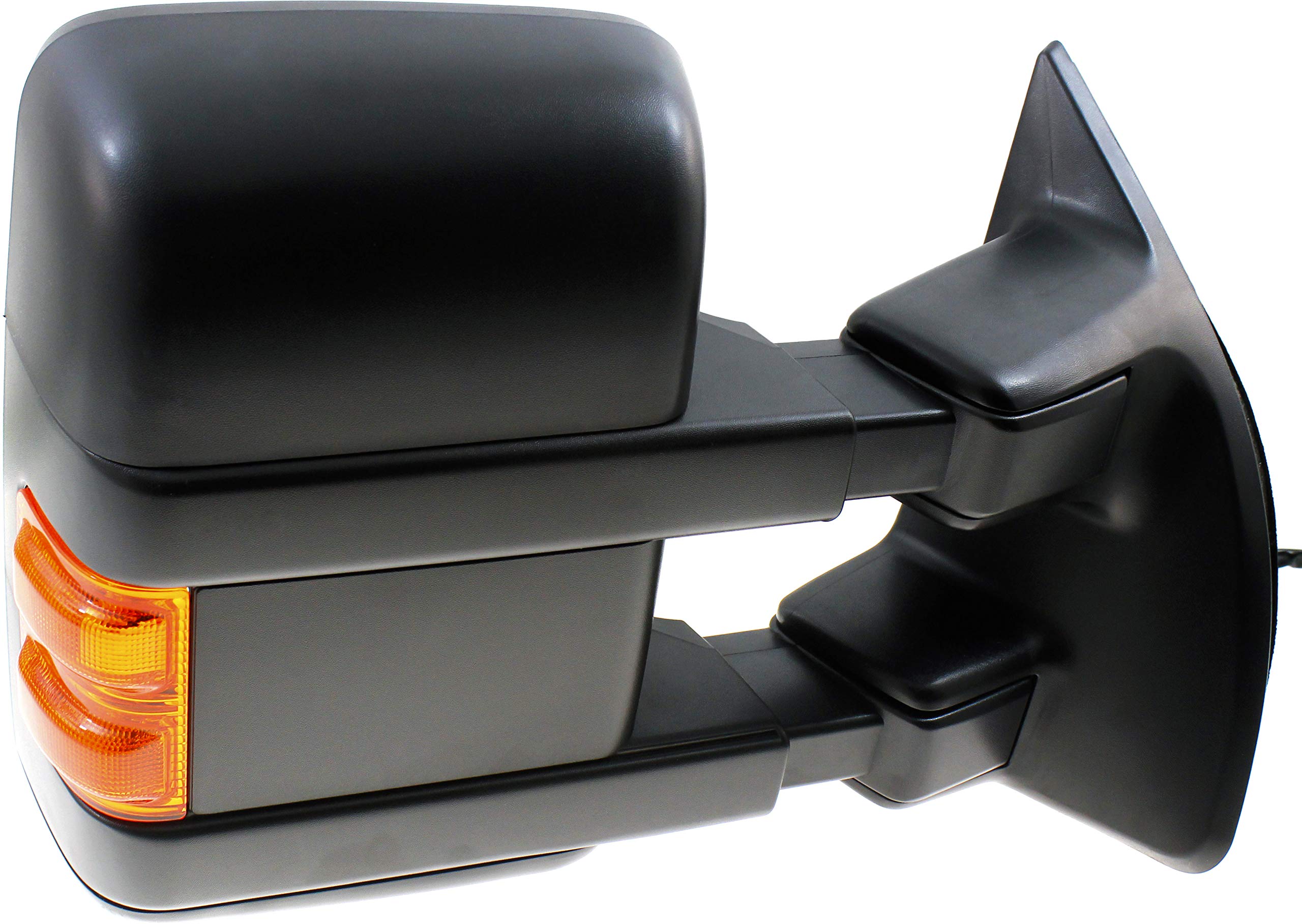 Kool Vue Passenger Side Power Heated Towing Mirror for Ford F-250 F-350 Super Duty F-450 Super Duty 2011-2012 Power Fold With Signal Light; Without Memory Auto Extend Textured