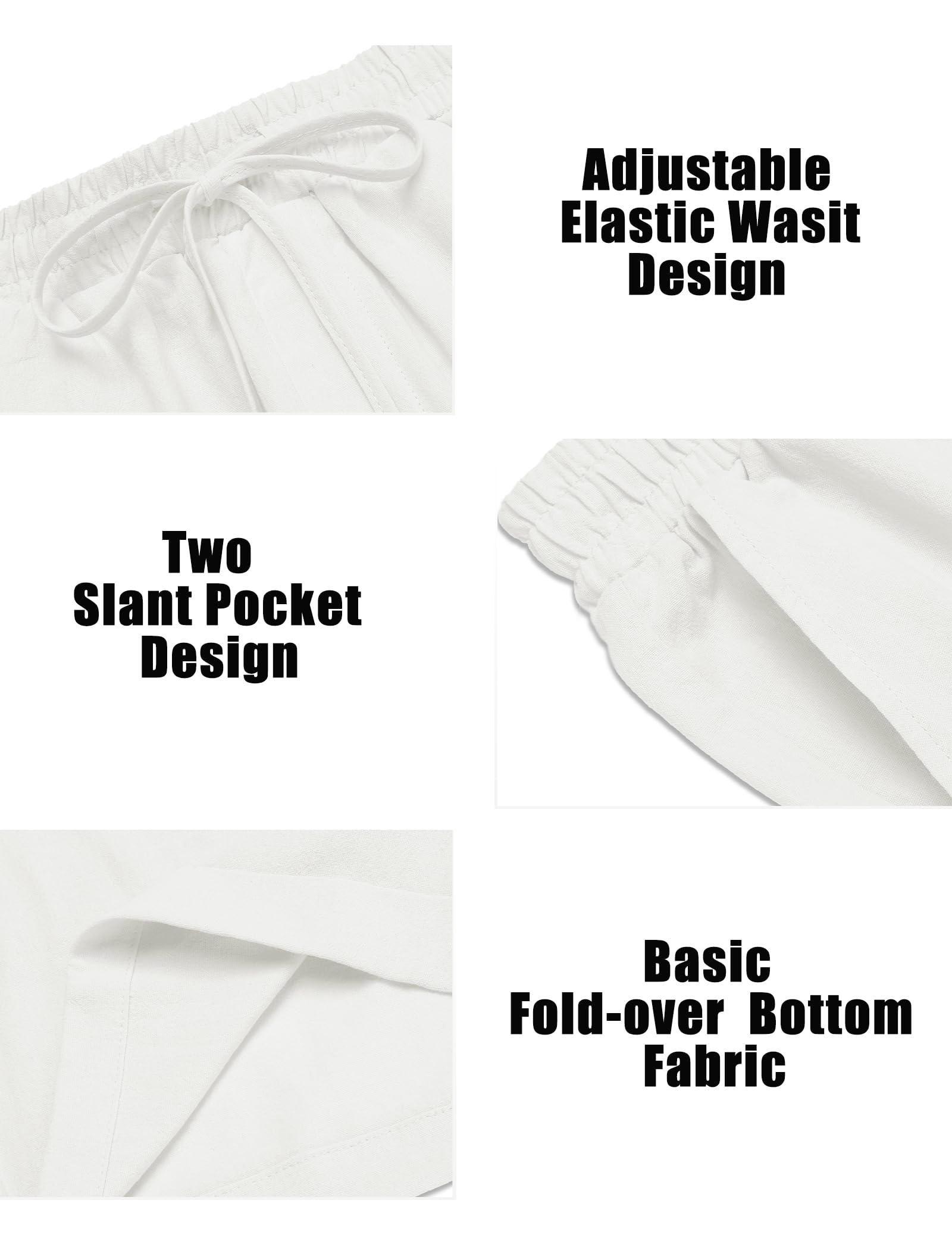 COOFANDY Men's 2 Pieces Beach Outfit Summer Cotton Linen Henley Shirt and Short Sleepwear Set
