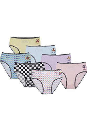 Intimo Girls' Big Five Nights at Freddy's Underwear 7 Pack, Multi, 12