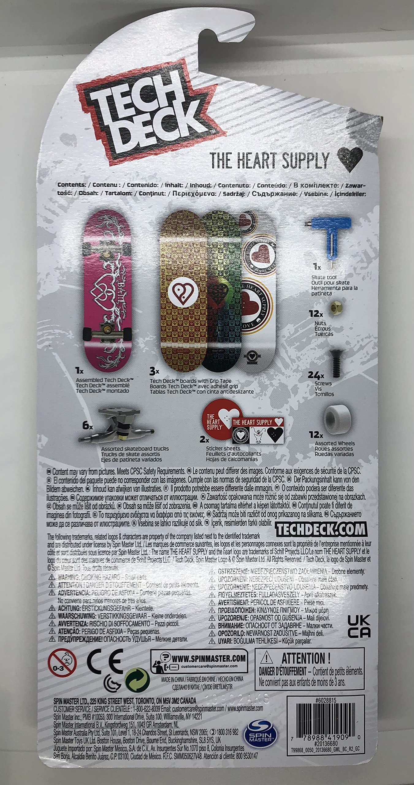 Tech Deck The Heart Supply Skateboards Ultra DLX 4 Pack Fingerboards Plus 2 Bonus Single Boards - Styles Vary