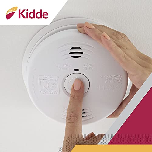 Kidde Hardwired Smoke & Carbon Monoxide Detector, 10-Year Battery Backup, Voice Alerts