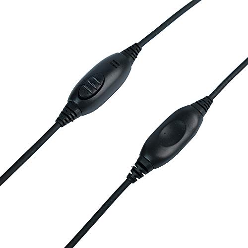 Klykon 2 Pin Motorola Ear Pieces Noise Cancelling Earpiece Headphone Overhead Headset for Motorola walkie Talkie 2 Way Radio Cls1110 Cls1410 Cp200 etc