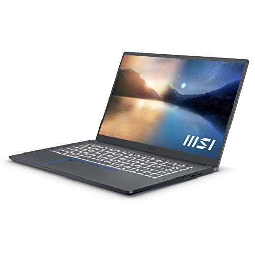 MSI Prestige 15 15.6" FHD Ultra Thin and Light Professional Laptop Intel Core i7-1185G7 GTX1650 MAX-Q 16GB DDR4 512GB NVMe SSD Win10 - Gray (A11SC-034)