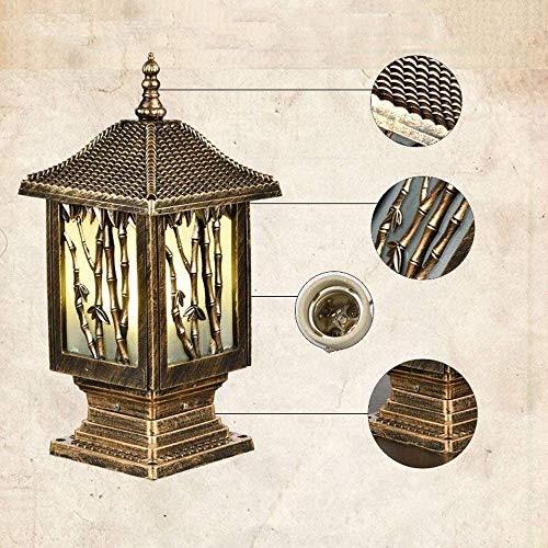 Outdoor Post Light Outdoor Post Light -Water-Resistant Pillar Light, Community Courtyard Garden Door Patio Stigma Lamps -Modern Home Outdoor Post Lights