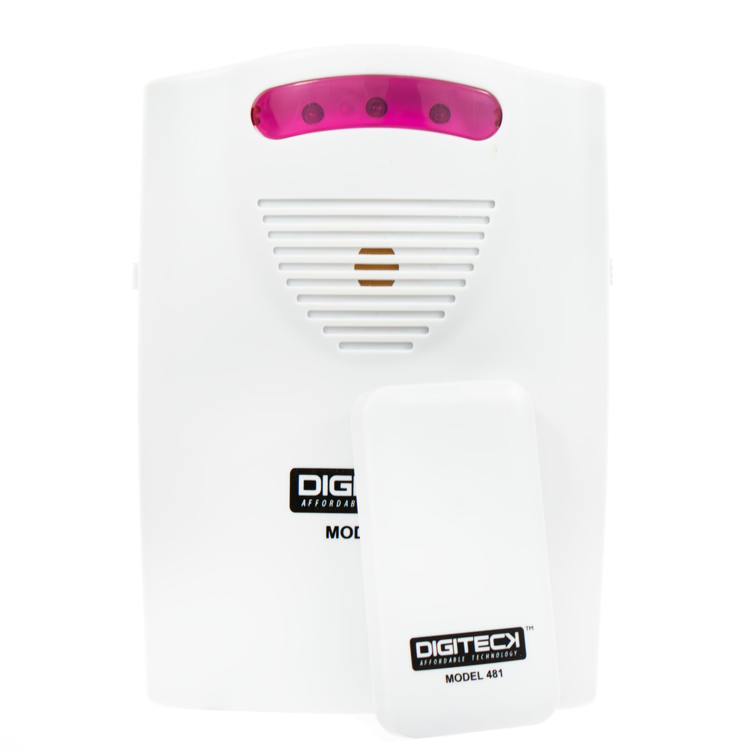 Digiteck Wireless Pressure Mat Doorbell and Alarm Systems, for Home, Flat Security White & Black