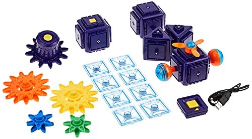 Magformers Magnets in Motion Power Accessory Set (27-Pieces) Magnetic Building Blocks, Educational Tiles Kit , Magnetic Construction STEM Gear Set