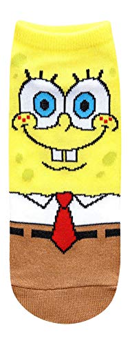 Hyp Spongebob Squarepants and Patrick Juniors/Womens 5 Pack Ankle Socks