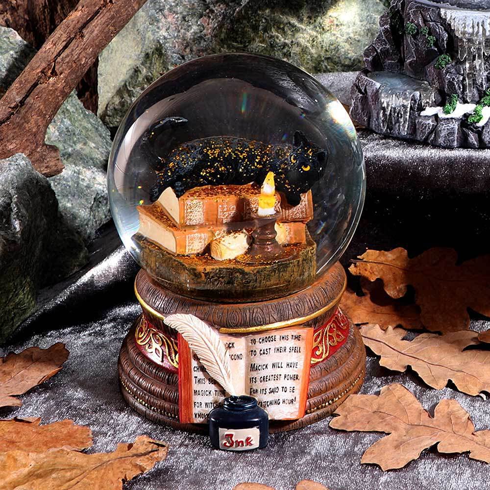 Nemesis Now Witching Hour Lisa Parker Snowglobe 11cm Brown, Resin and Glass