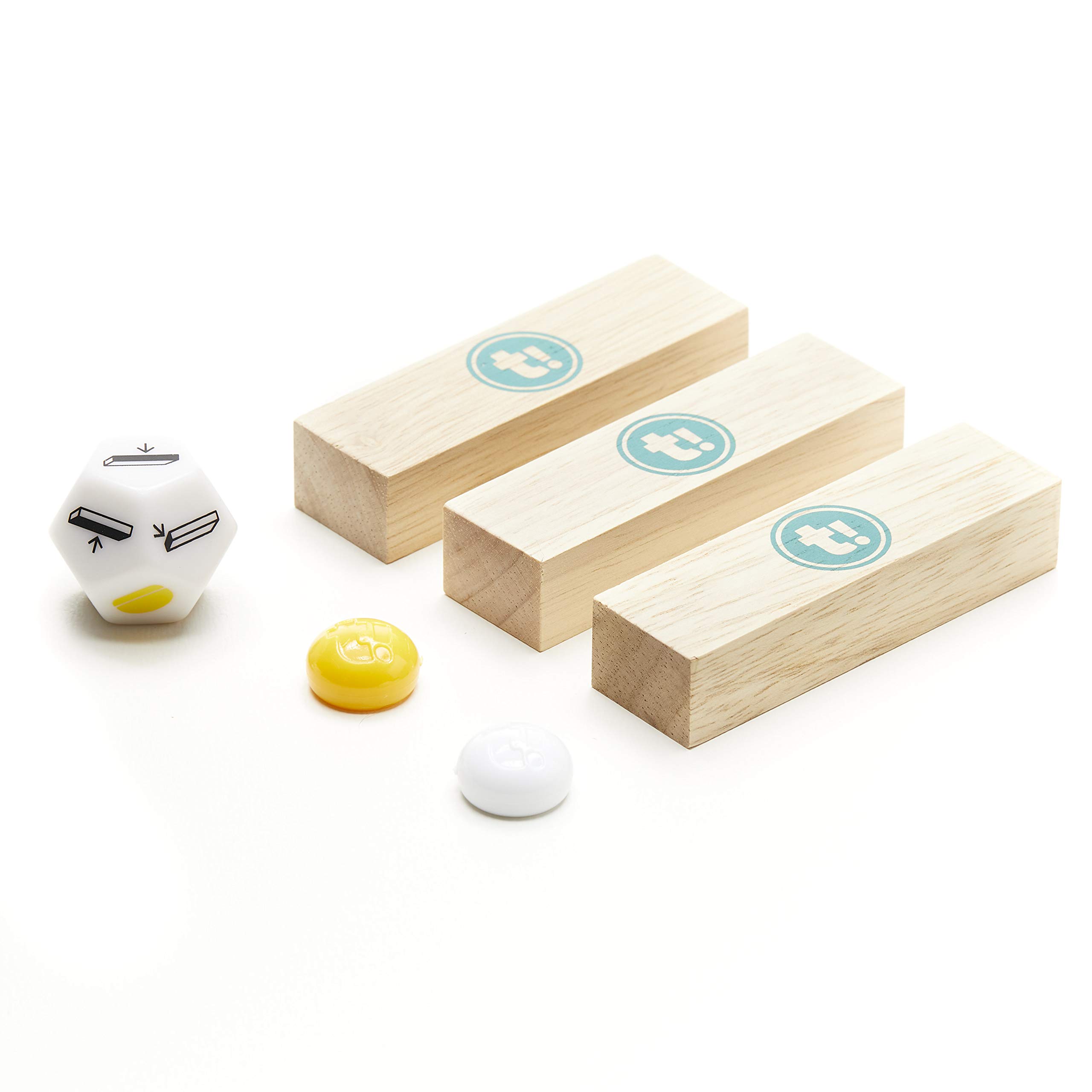 Tummple - Wooden Block Stacking Tower Game – Fun Party Game & Family Board Game for Kids, Teens, & Adults – STEM Educational Game