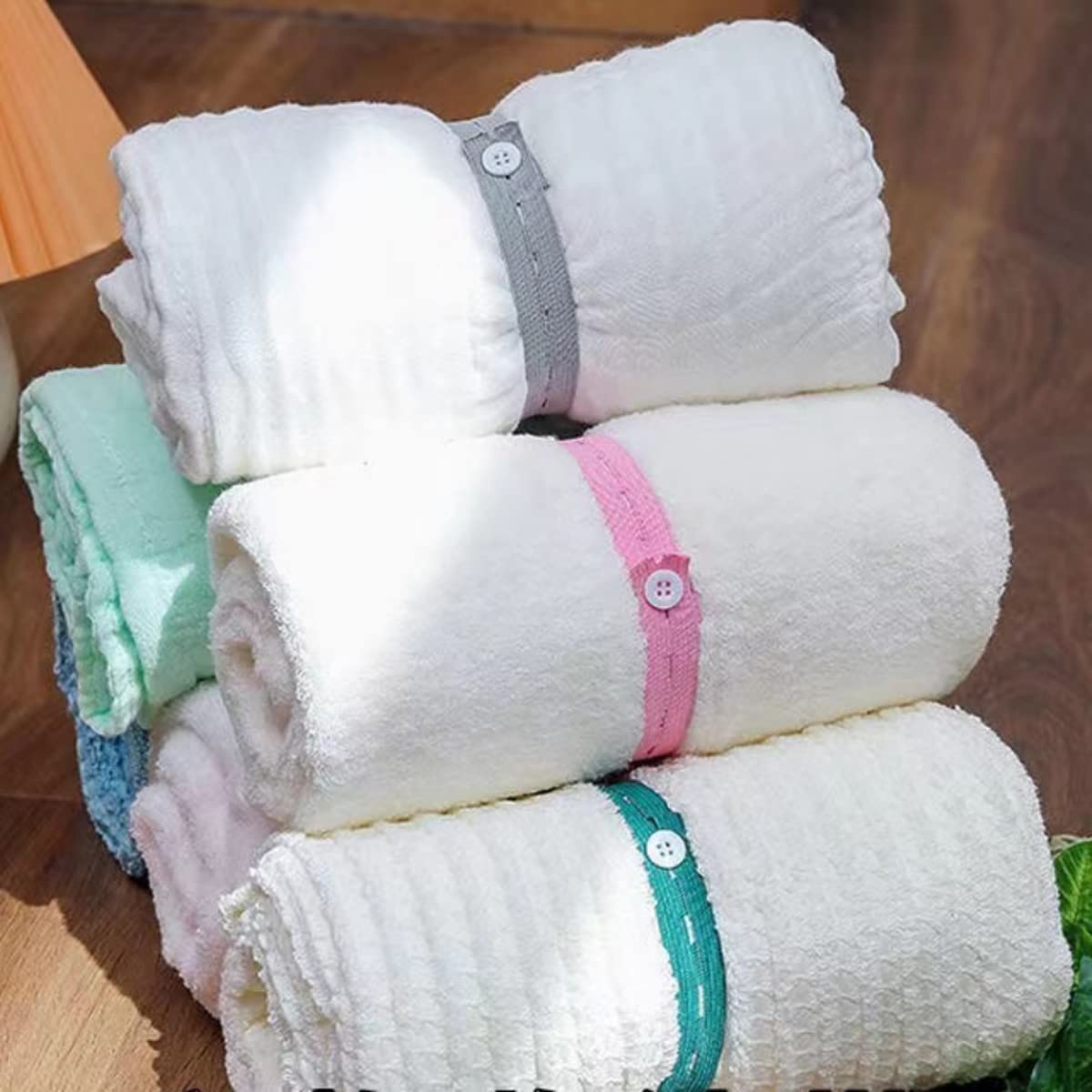 Tesrin Elastic Storage Portable Clothes Organization for Room Organizer and Clothes Storage with Towel Clips 24 Pcs