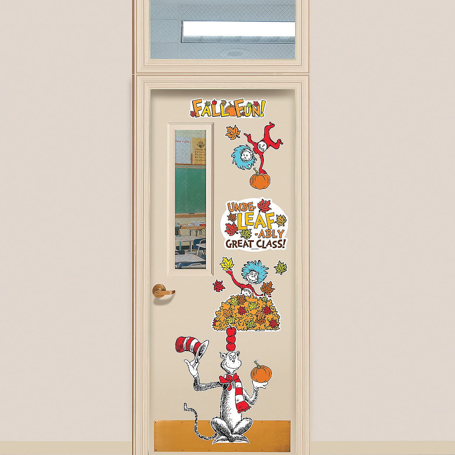 Dr. Seuss The Cat in The Hat Four Seasons Door Decorating Kit - 49 Pieces