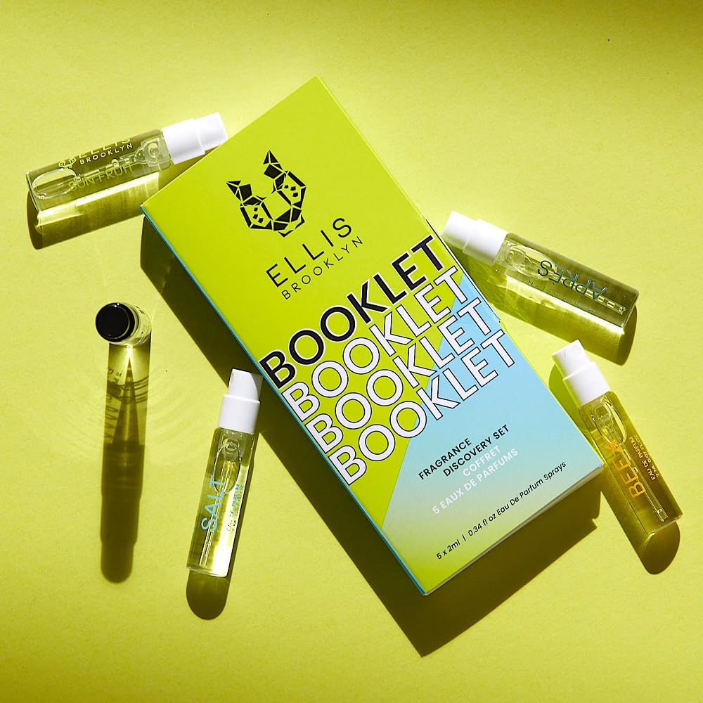 Ellis Brooklyn BOOKLET Fragrance Discovery Set - Eau De Parfum for Women Sample Perfume Set, Perfumes for Women, Clean Perfume, Long Lasting Perfume