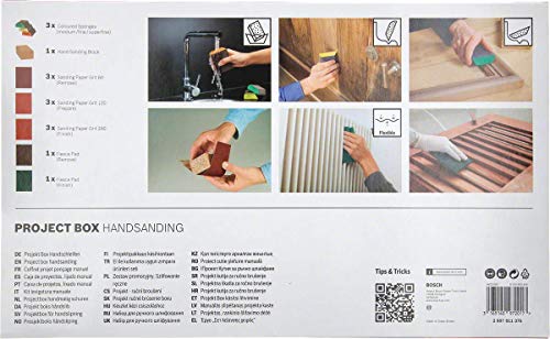 Bosch 15-Piece Project Box Set (for Wood, Paint and Metal, Accessories for Sanding Projects)