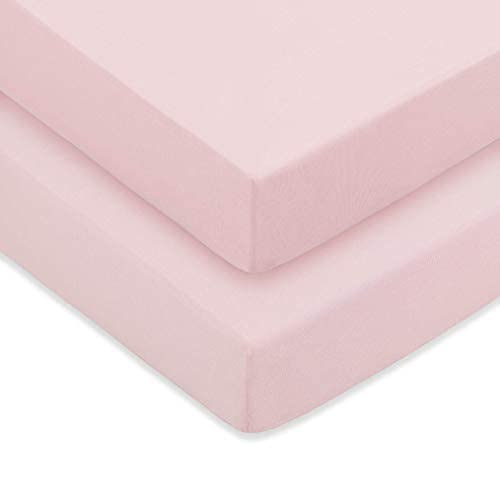 Comfy Cubs Fitted Crib Sheet ā 100% Cotton Baby Crib Mattress Sheet for Boys and Girls ā Fully Elasticized Hem for Snug Fit Over Standard Crib and Toddler Mattresses (Pack of 2)