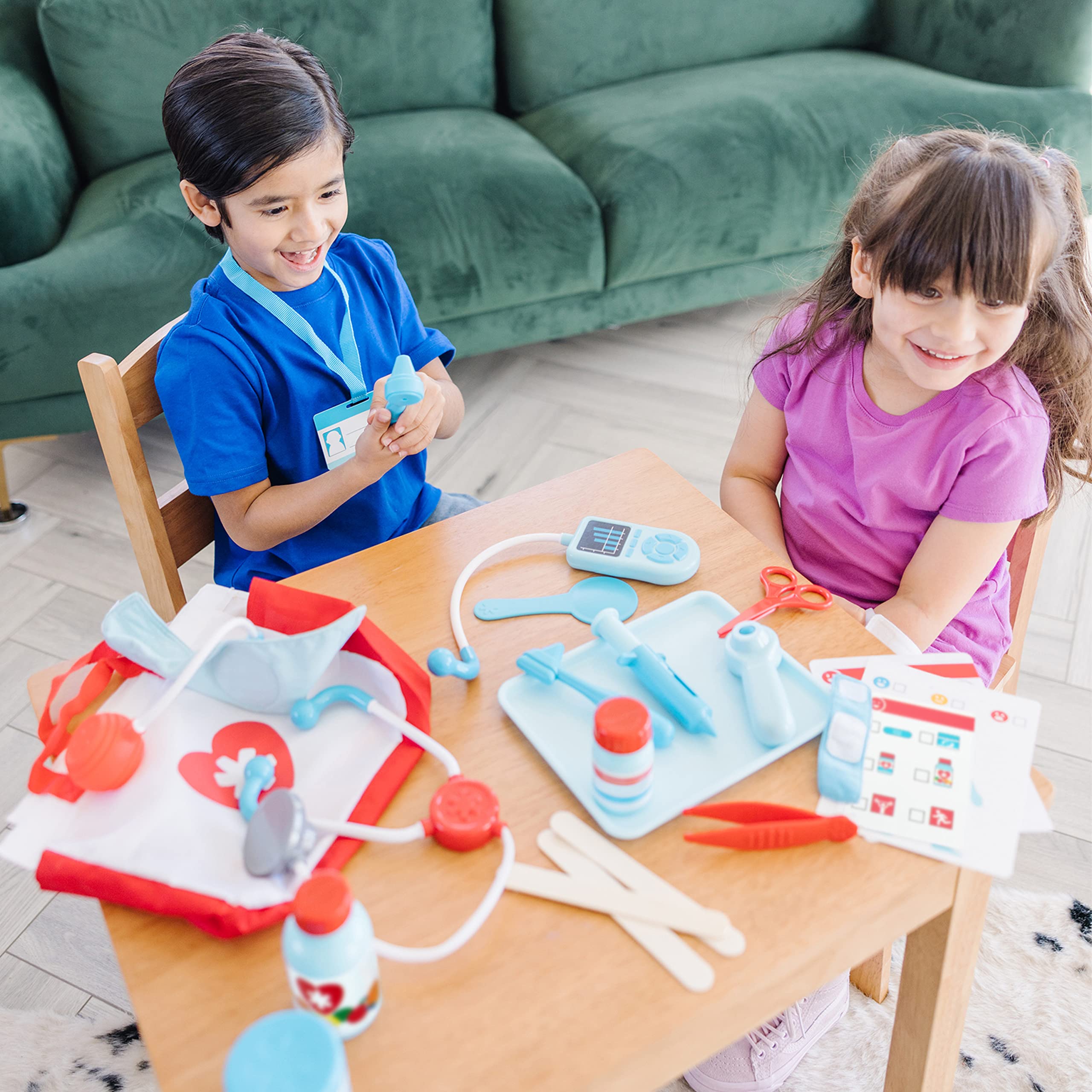 Melissa & Doug Get Well Doctor’s Kit Play Set – 25 Toy Pieces - Doctor Role Play Set, Doctor Kit For Toddlers And Kids Ages 3+