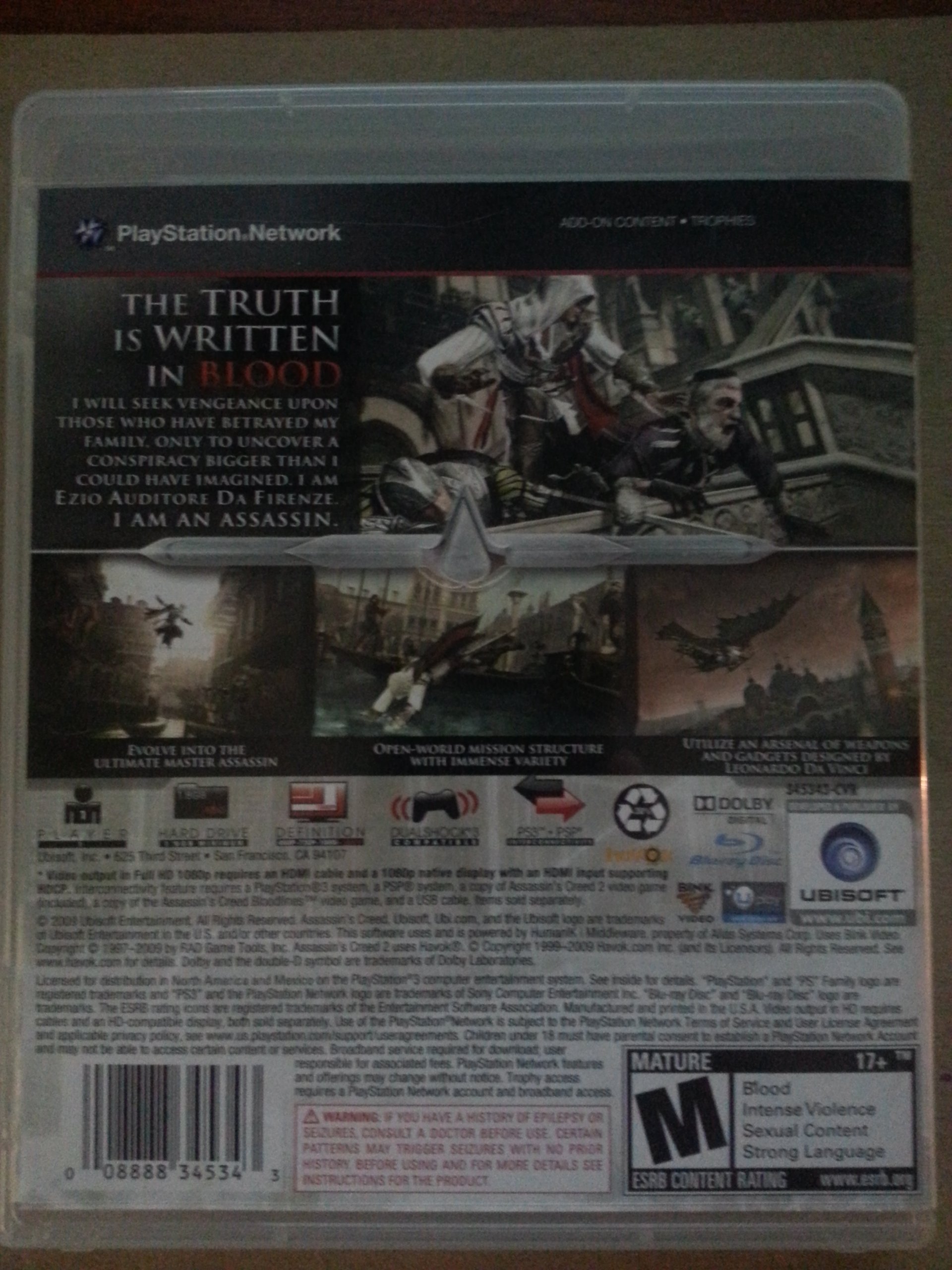NEW Assassin's Creed 2 PS3 (Videogame Software)