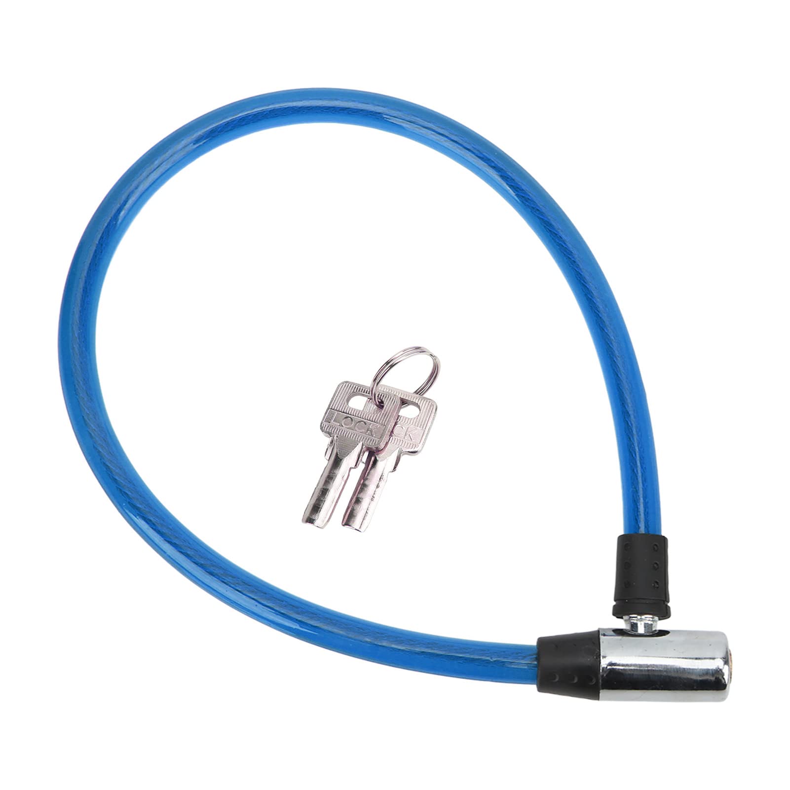 Cable Lock, Widely Used Durable Material Bike Cable for Motorcycle for Gate for Bike(Blue)