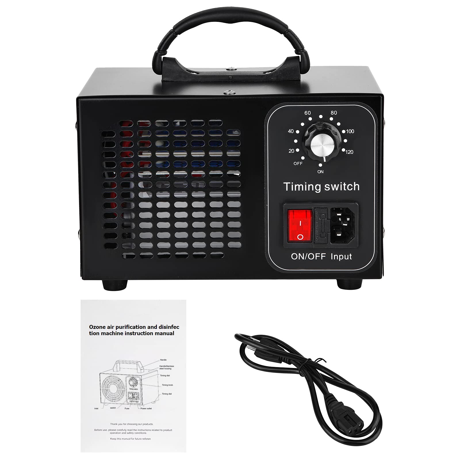Ozone Generator Air Purifier 20000 mg/h,Commercial/Home Ozone Generator for Rooms,Cars,Smoke and Pets