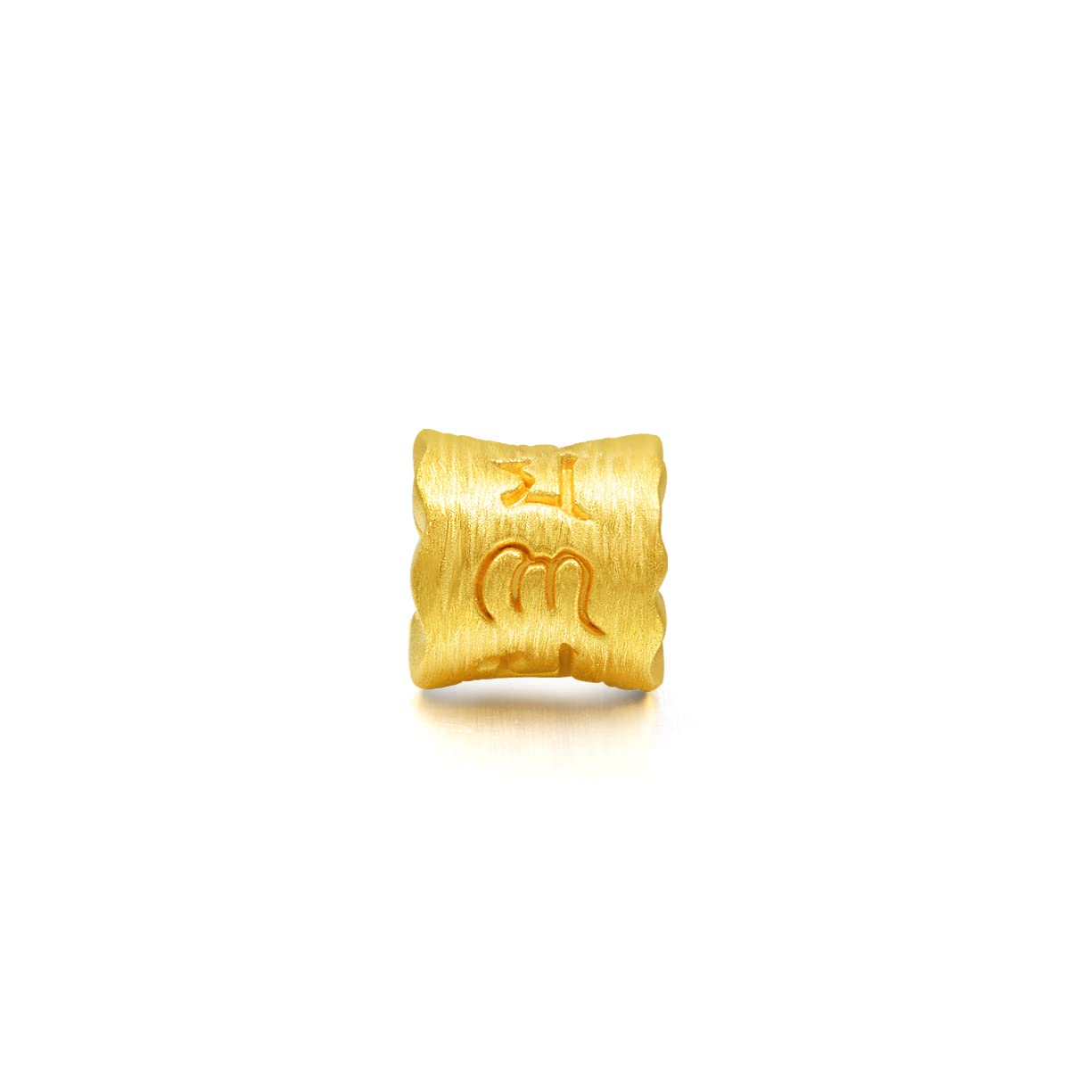 CHOW SANG SANG 999 24K Solid Gold Om Mani Padme Hum Charm Blessing Bracelet for Women 86696C