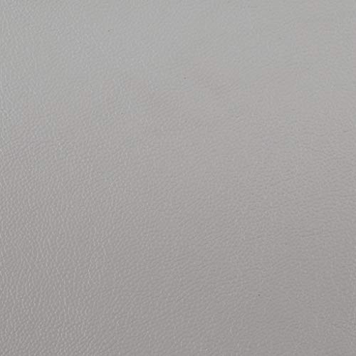 Homelegance 89" Leather Sofa, Silver Gray