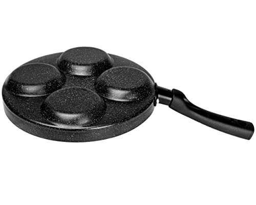 MyLifeUNIT Aluminum 4-Cup Egg Frying Pan, Non Stick Egg Cooker Pan