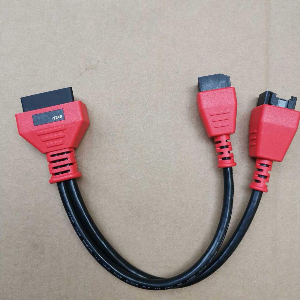 Cable Adaptor Replacement for Chrysler -12+8 Cable Connector for Autel MaxiSys MS908 MS906S 908S MS905