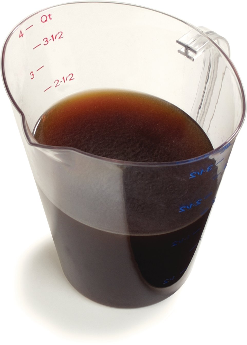 Carlisle FoodService Products 4314307 Commercial Plastic Measuring Cup, 1 Quart, Clear