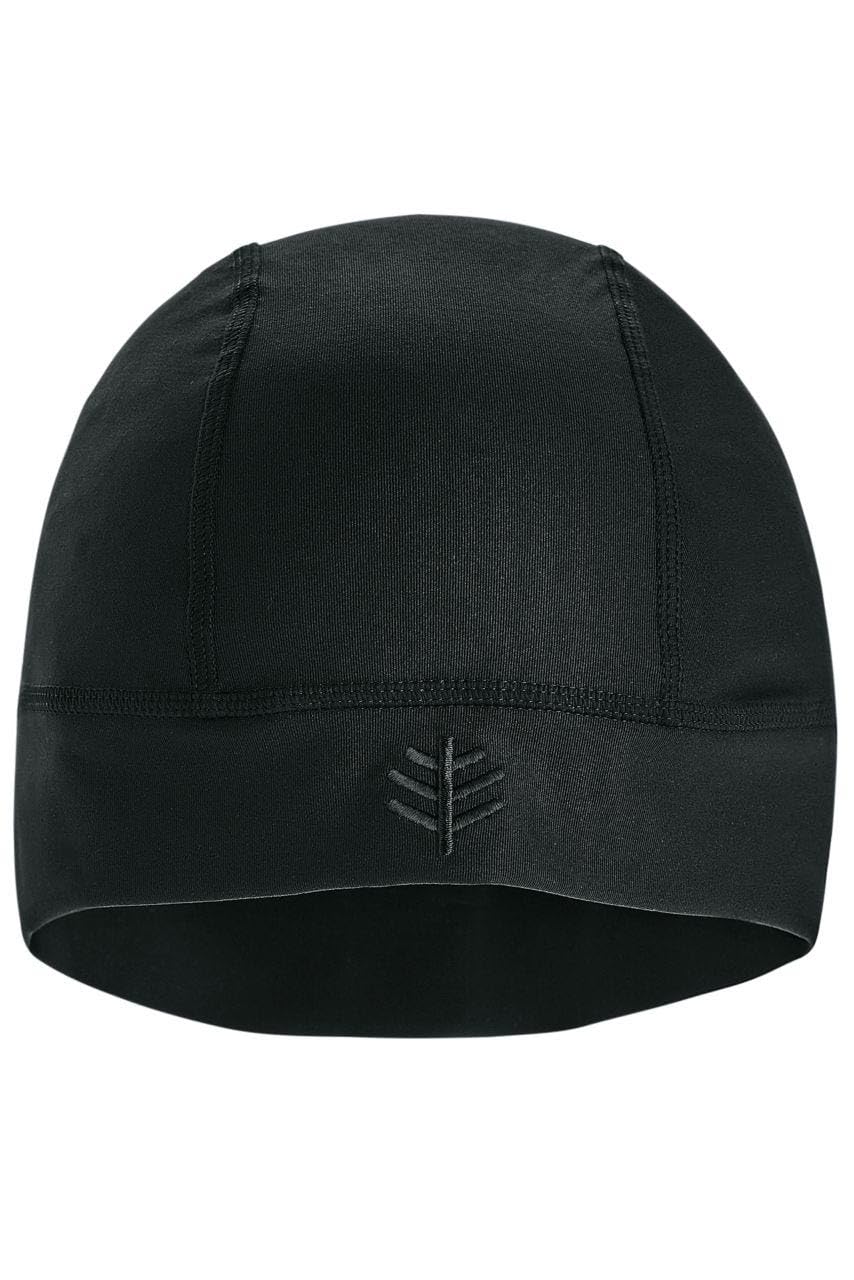 Coolibar UPF 50+ Unisex Aqua Sun Skully Cap - Sun Protective (One Size- Grey Water Print)