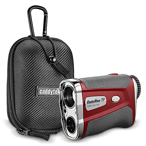 Caddytek Tour Professional Golf Laser Rangefinder with OLED Display, Red, (CaddyView TP)